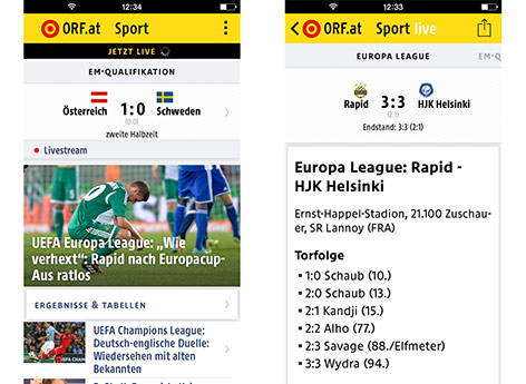 Jetzt als App: Der ORF-Sport wird noch smarter - sport.ORF.at